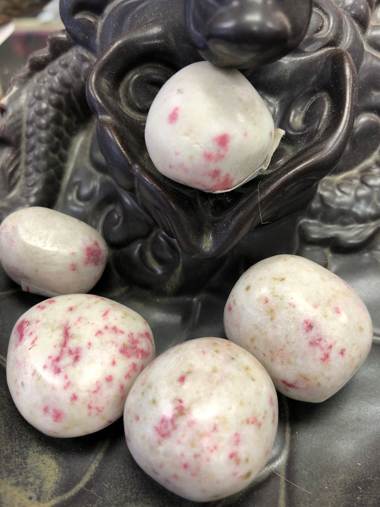 Cinnabrite Tumbled Stone – The Rose Quartz Stand